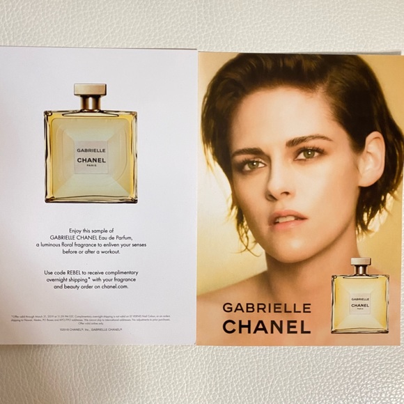 CHANEL | Bath & Body | Chanel Gabriel Sample Card | Poshmark